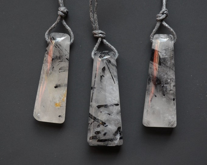 Nature Trapezoid Quartz Crystal Pendant for Necklace Earring Jewelry ...