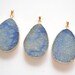 Nature Blue Stone Druzy Pendant for Necklace Blue Stone Druzy - Etsy