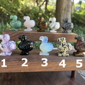Dodo Crystal Carving: Bird Figurine Decor (1.5") - Etsy