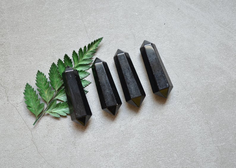 Obsidian Point ,obsidian Crystal Point ,obsidian Quartz Double Point ...
