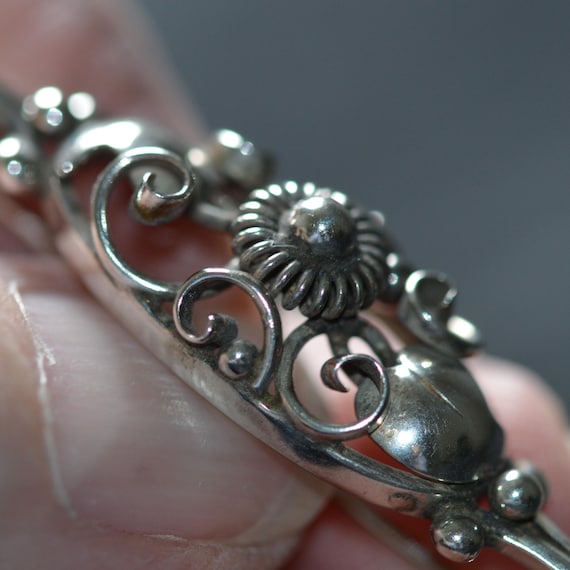 Vintage Danish Henry Roland silver bar brooch, sterli… - Gem