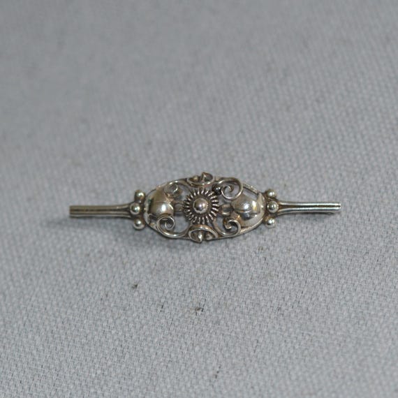 Vintage Danish Henry Roland silver bar brooch, sterli… - Gem