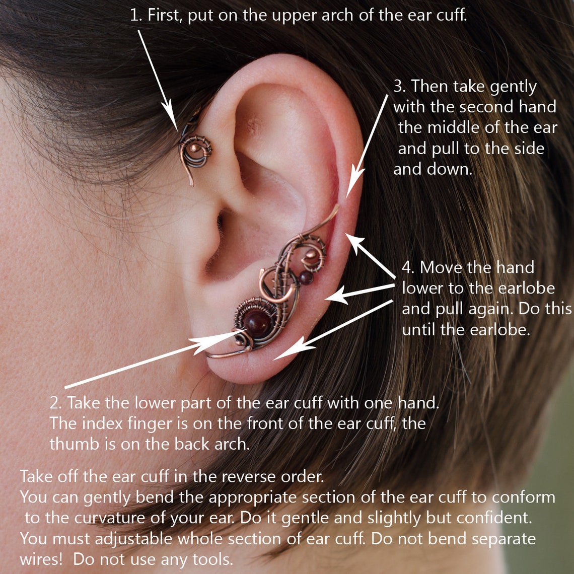fairy-ear-cuffs-statement-ear-cuff-ear-cuff-no-piercing-etsy