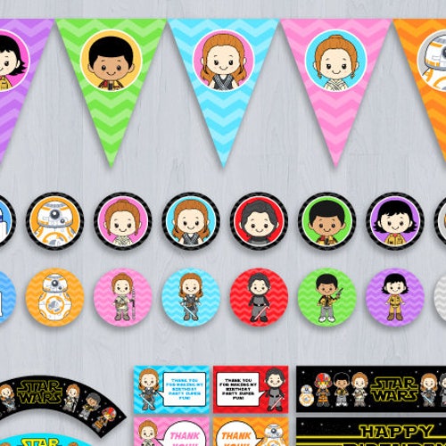 Printable Centerpiece Star Wars instant Download - Etsy