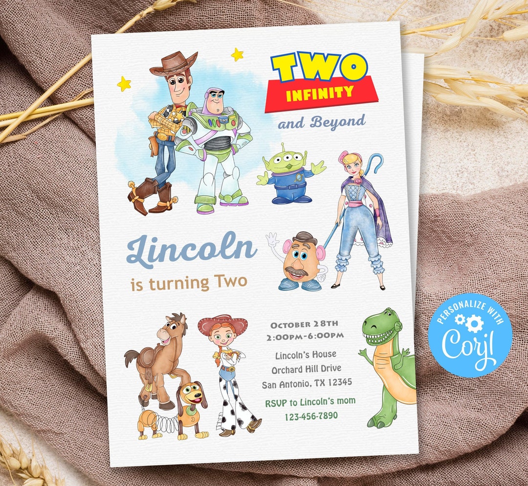 Two Infinity and Beyond Invitation, Two Infinity and Beyond Birthday ...