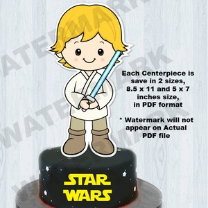 Star Wars Cake Topper, Star Wars Centerpiece, Star Wars Table ...