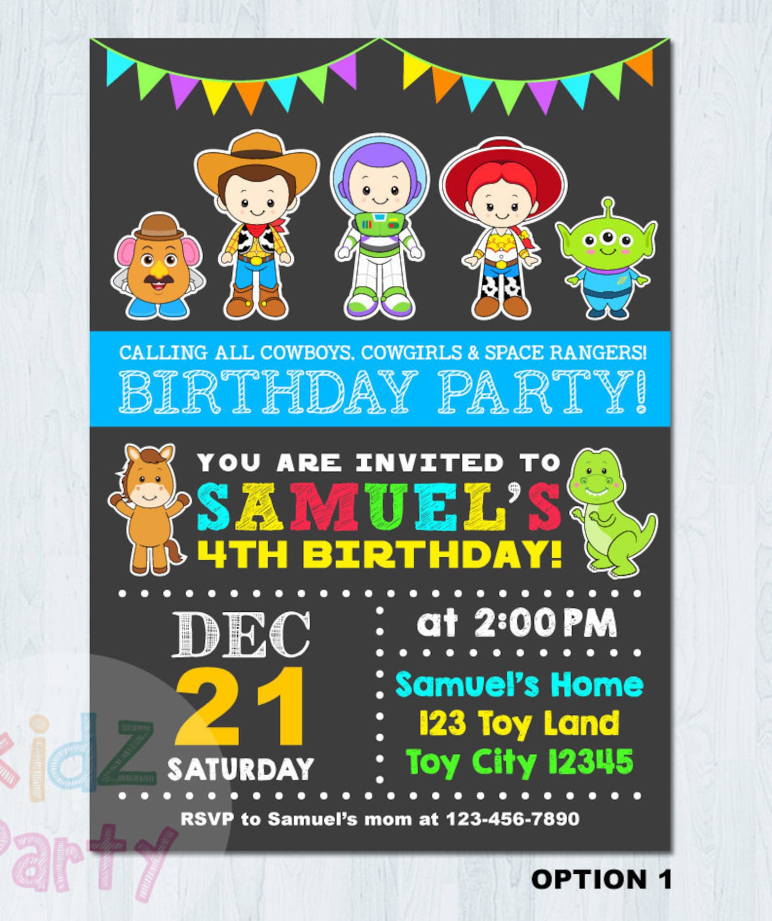 Toy Story Invitation. Toy Story Birthday Invitation. Toy Story - Etsy