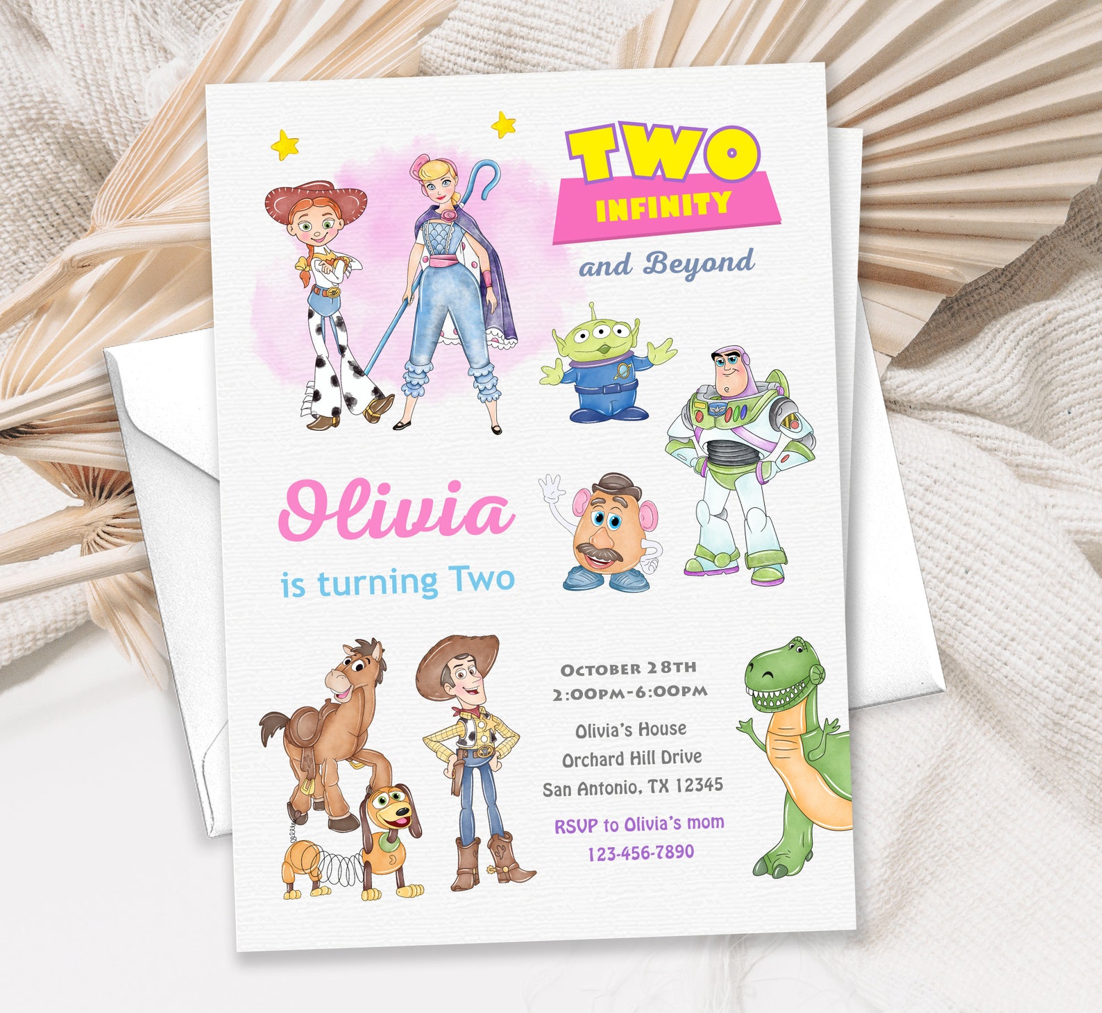 Two Infinity and Beyond Invitation, Two Infinity and Beyond Birthday ...