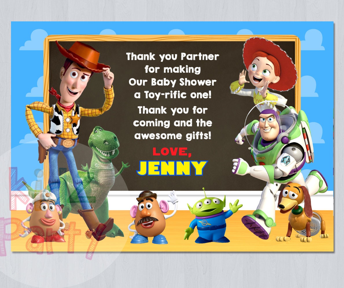 Toy Story Thank Card Digital Printable - Etsy