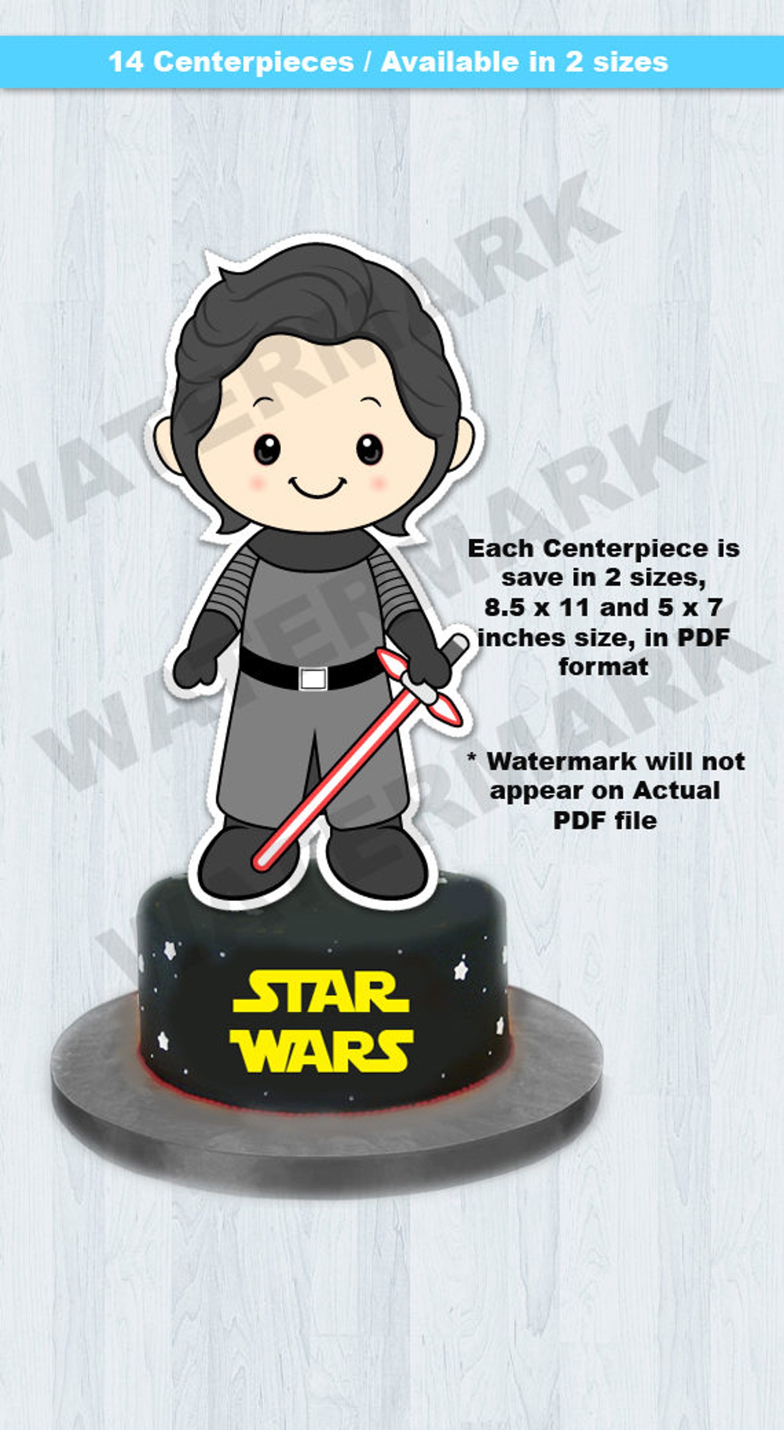 Star Wars Table Centerpiece INSTANT DOWNLOAD - Etsy