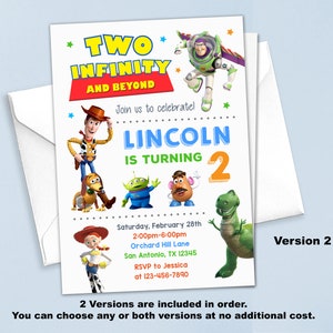 Two Infinity and Beyond Invitation, Two Infinity and Beyond Birthday ...