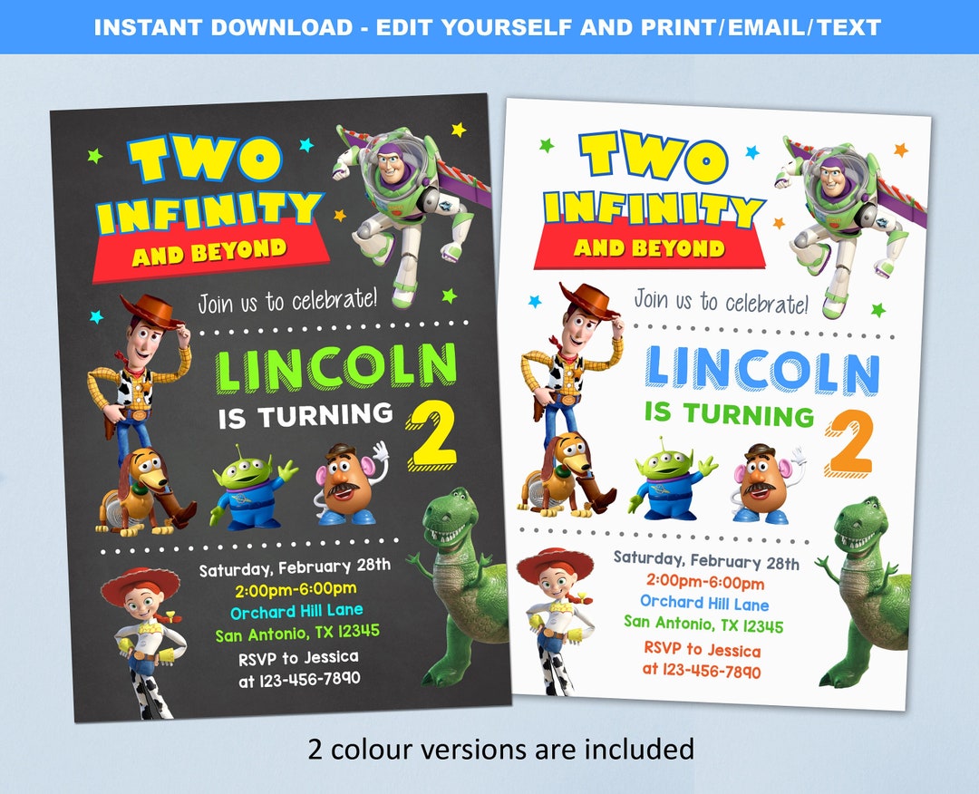 Two Infinity and Beyond Invitation, Two Infinity and Beyond Birthday ...