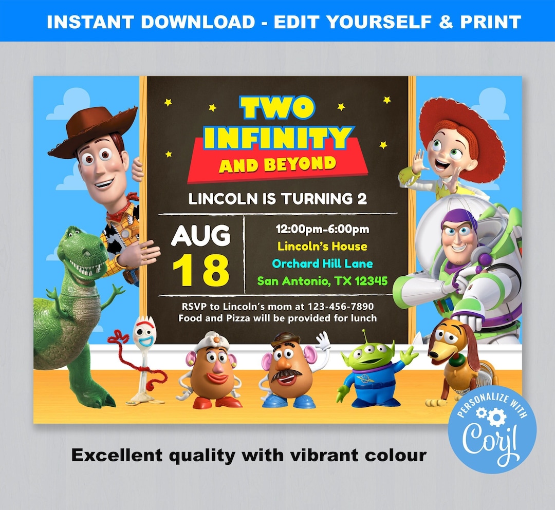 Two Infinity and Beyond Invitation, Two Infinity and Beyond Birthday ...