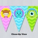 Monster Bunting, Monster Birthday Bunting, Monster Inc Bunting - Etsy