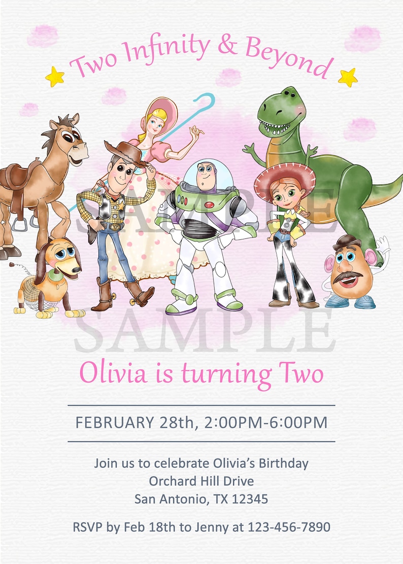 Two Infinity and Beyond Invitation Two Infinity and Beyond - Etsy