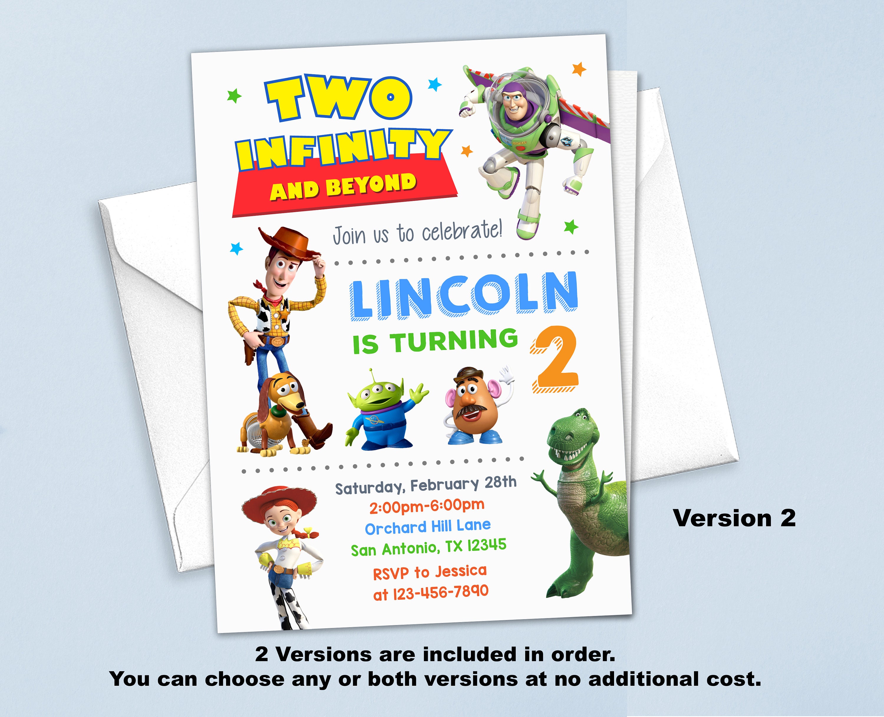 Two Infinity and Beyond Invitation, Two Infinity and Beyond Birthday ...