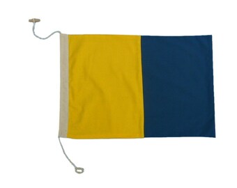 Letter W Cotton Nautical Signal Flag | Etsy