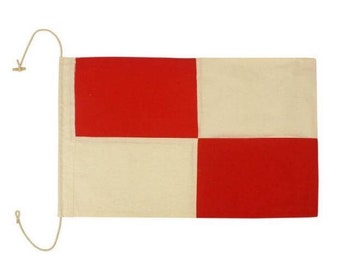 Letter W Cotton Nautical Signal Flag | Etsy