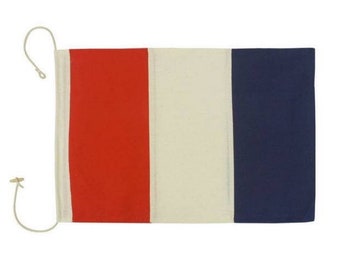 Letter W Cotton Nautical Signal Flag | Etsy