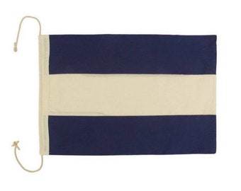 Letter W Cotton Nautical Signal Flag | Etsy