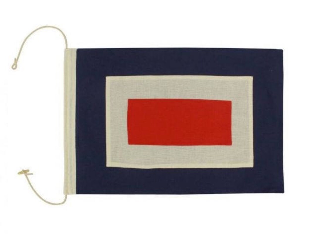 Letter W Cotton Nautical Signal Flag - Etsy