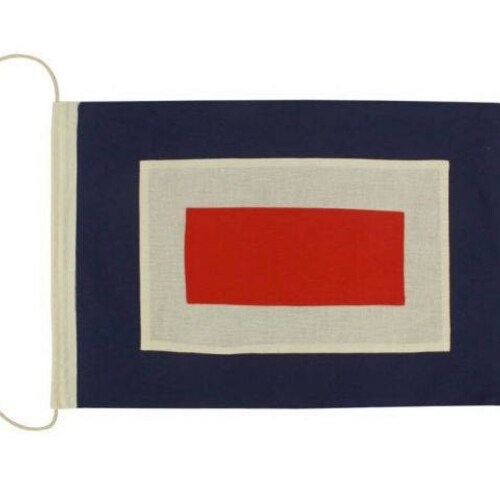 Letter W Cotton Nautical Signal Flag | Etsy
