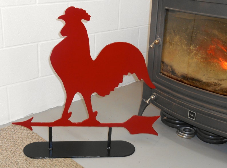 Metal Red Rooster Silhouette, Shop Sign, Open Sign, Rooster Silhouette ...