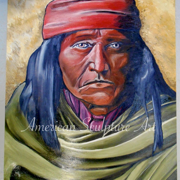 Native American Indian Oil Paintings - Etsy