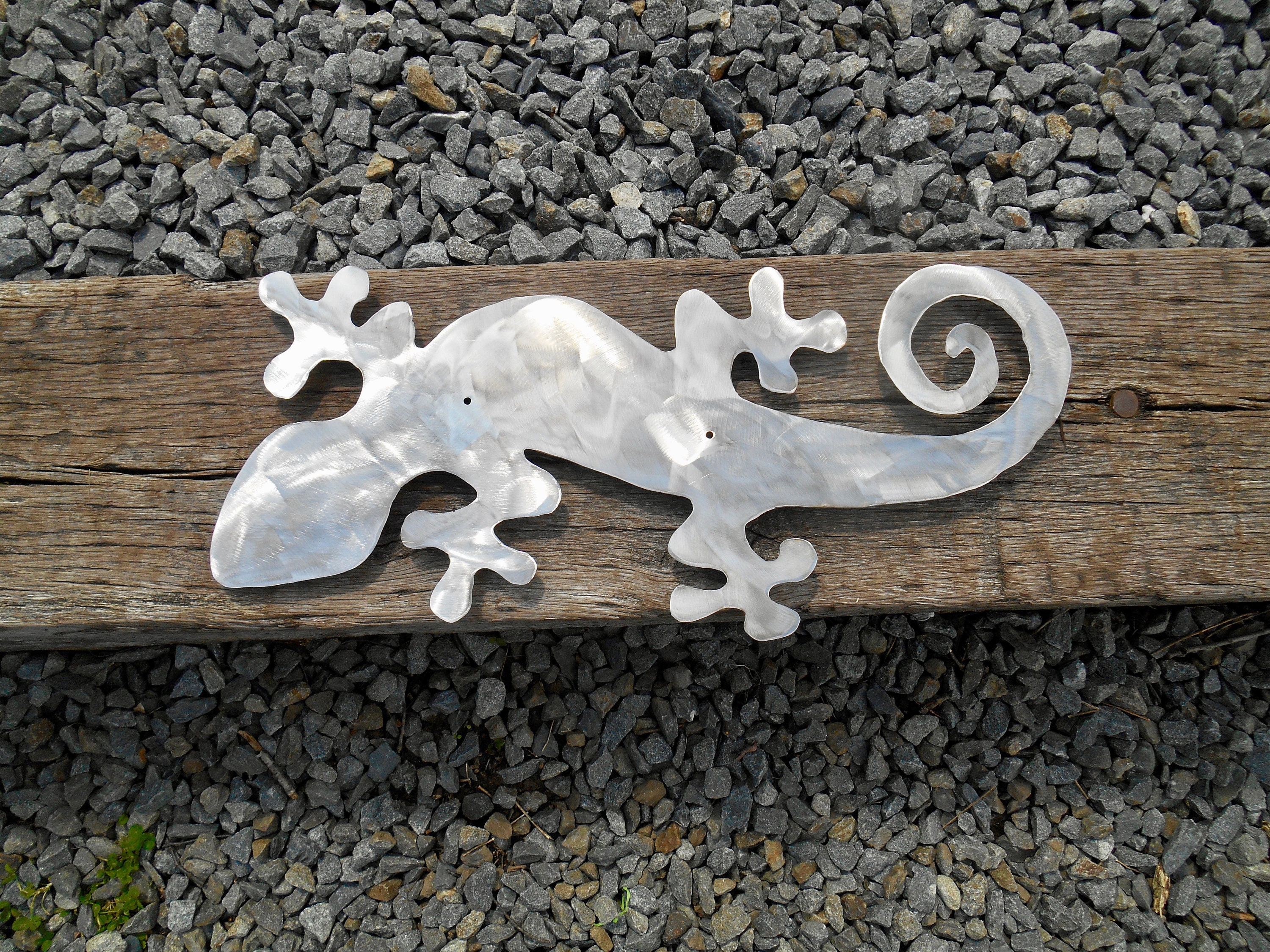 Gecko Lizard Metal Lizard Metal Art Lizard Metal Wall - Etsy