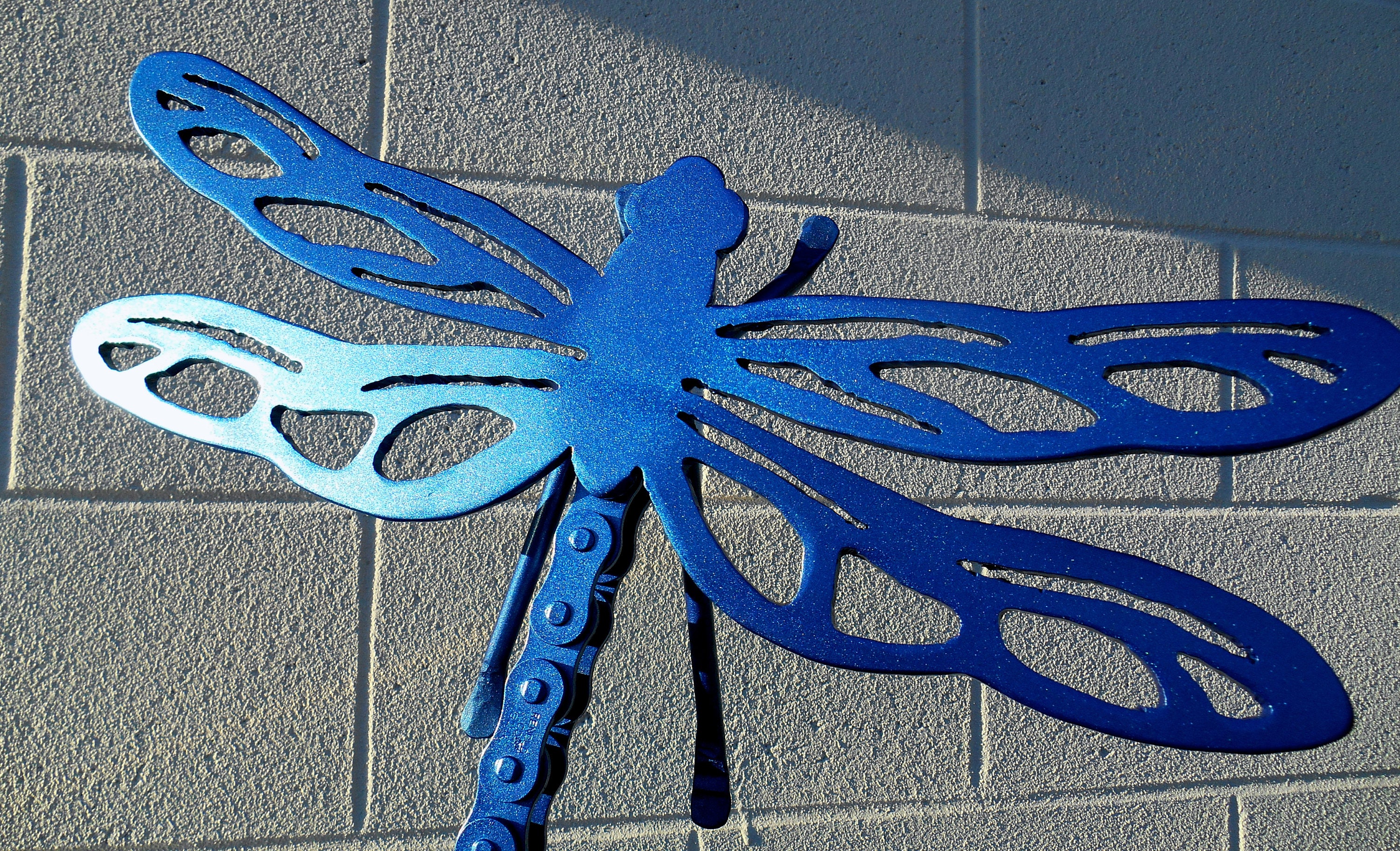 Large Dragonfly Sculpture, Metal Dragonfly, Steampunk Metal Art, Gift ...