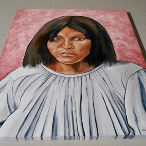 Native American Oil Painting, Original Oil, Indian Woman Oil Painting ...