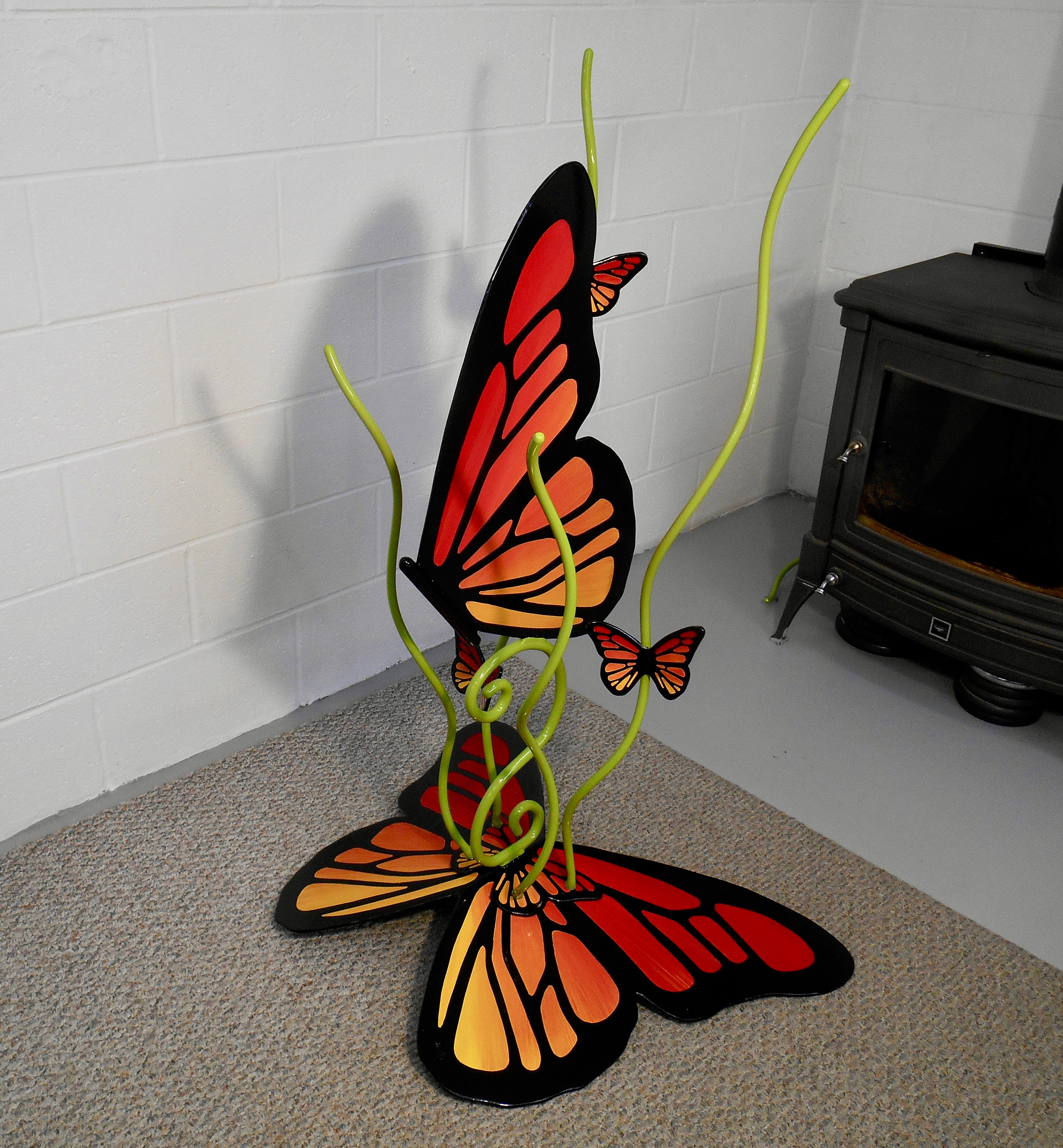 Butterfly Metal Wall Decor Plasma Cut Metal Butterfly Large | Etsy