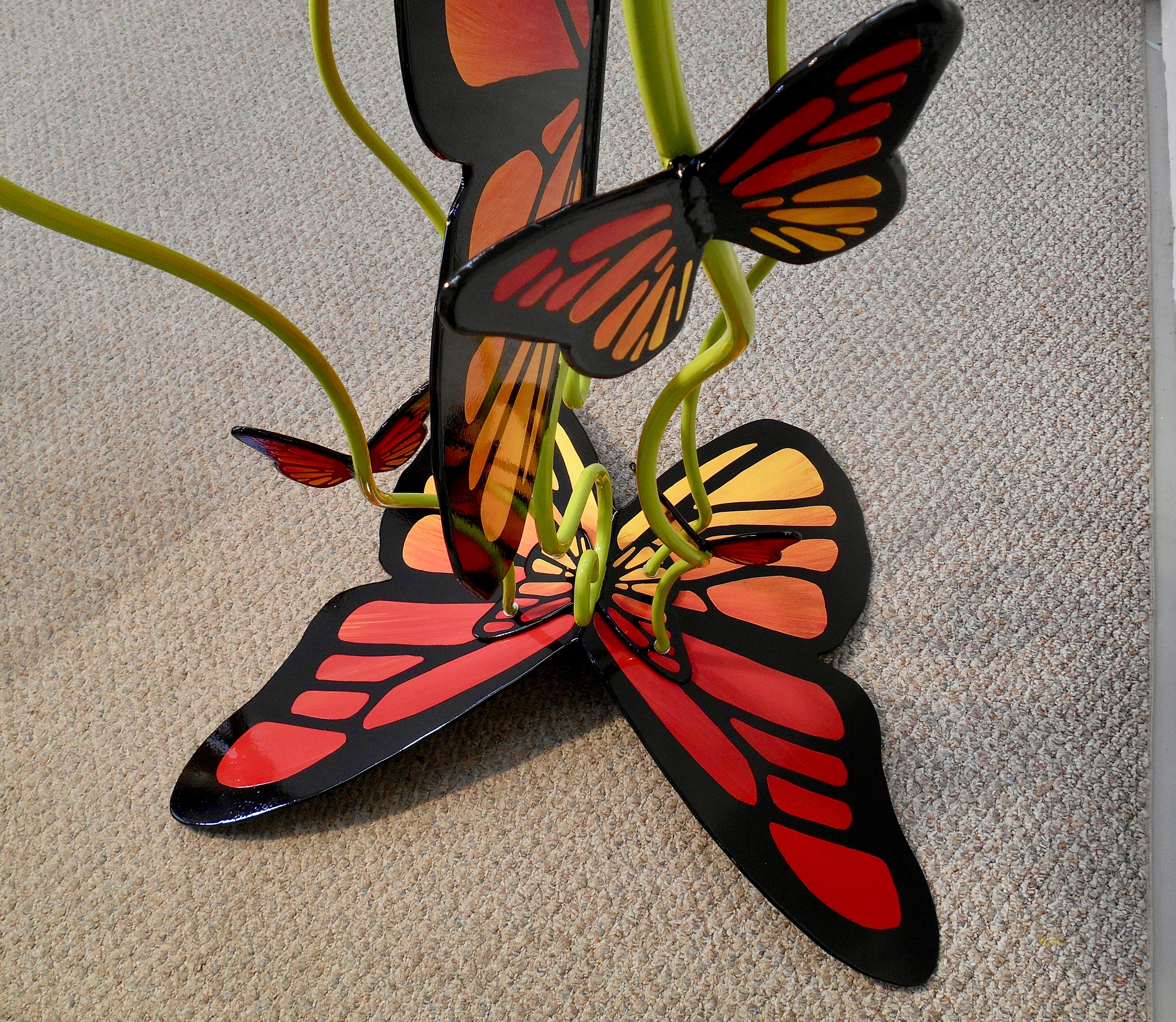 Butterfly Metal Wall Decor, Plasma Cut Metal Butterfly, Large ...