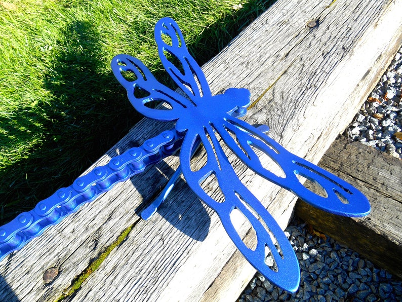 Large Dragonfly Sculpture, Metal Dragonfly, Steampunk Metal Art, Gift ...