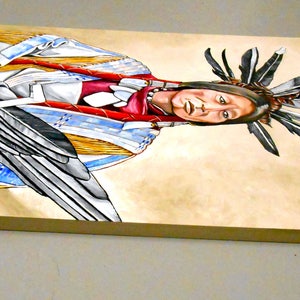 Chief Many Horns, Native American Oil Painting, American Indian Chief ...