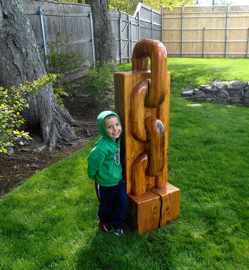 Oak Timber Relief Carving, Chain Saw Carving, Wooden Chain Sculpture ...