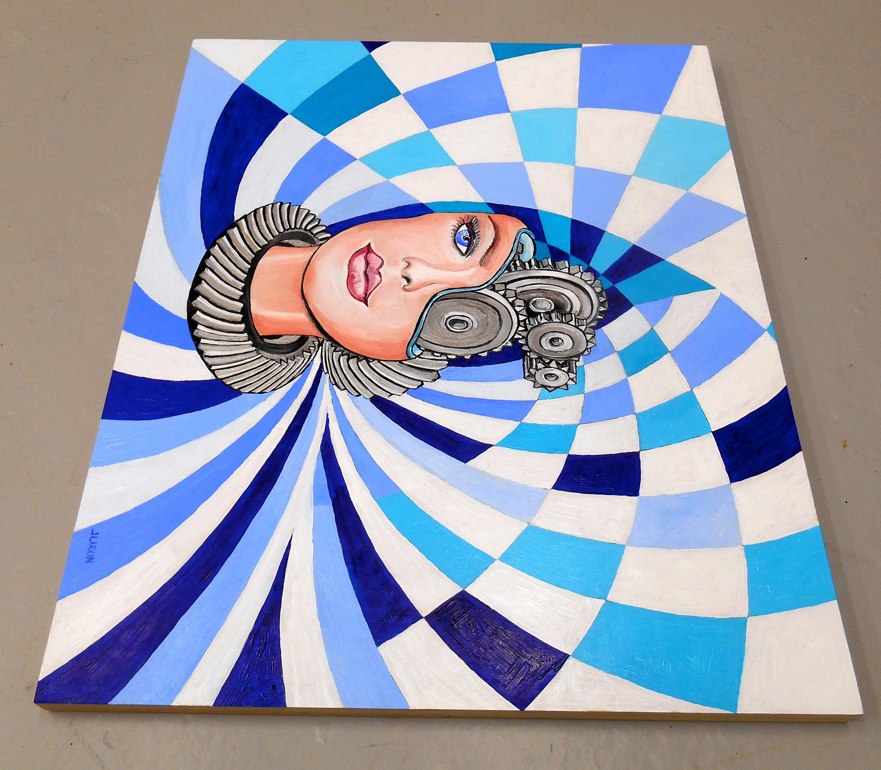 Transhumanism Surreal Oil Painting Artificial Intelligence - Etsy