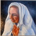 Oil Painting Virgin Mary, Jewish Woman, Original Religious Painting ...
