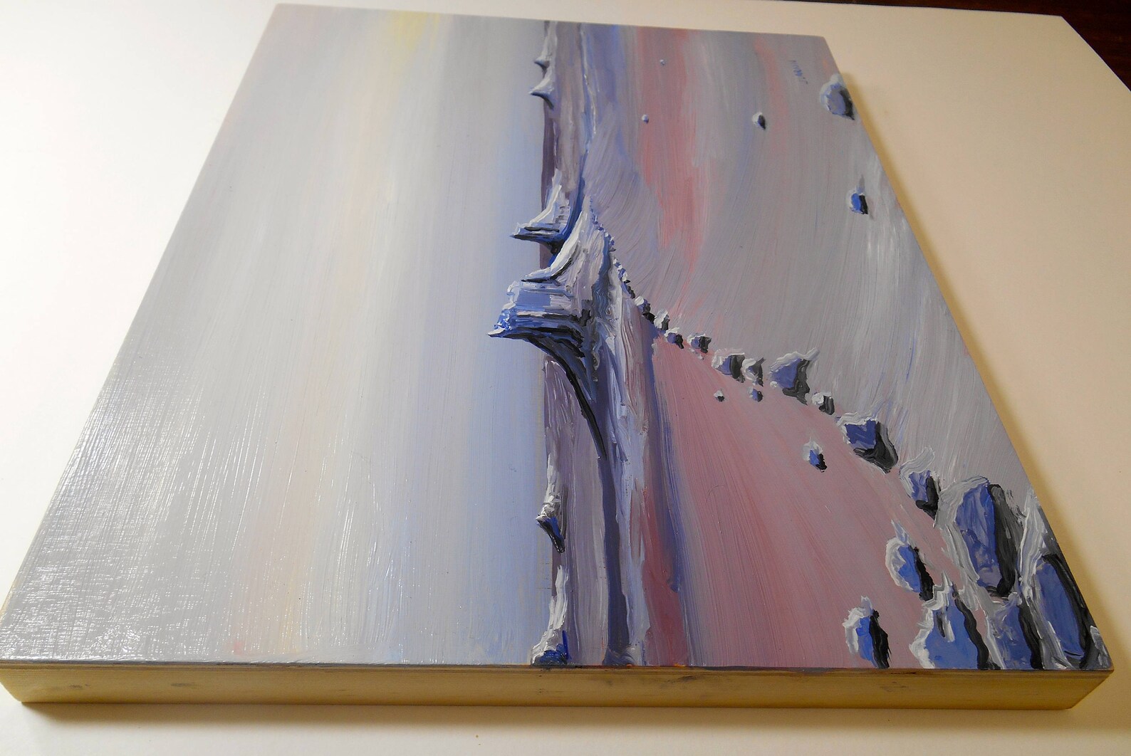 Landscape Oil Painting, Oil on Wood Panel, Terrestrial Landscape, 8x10 ...