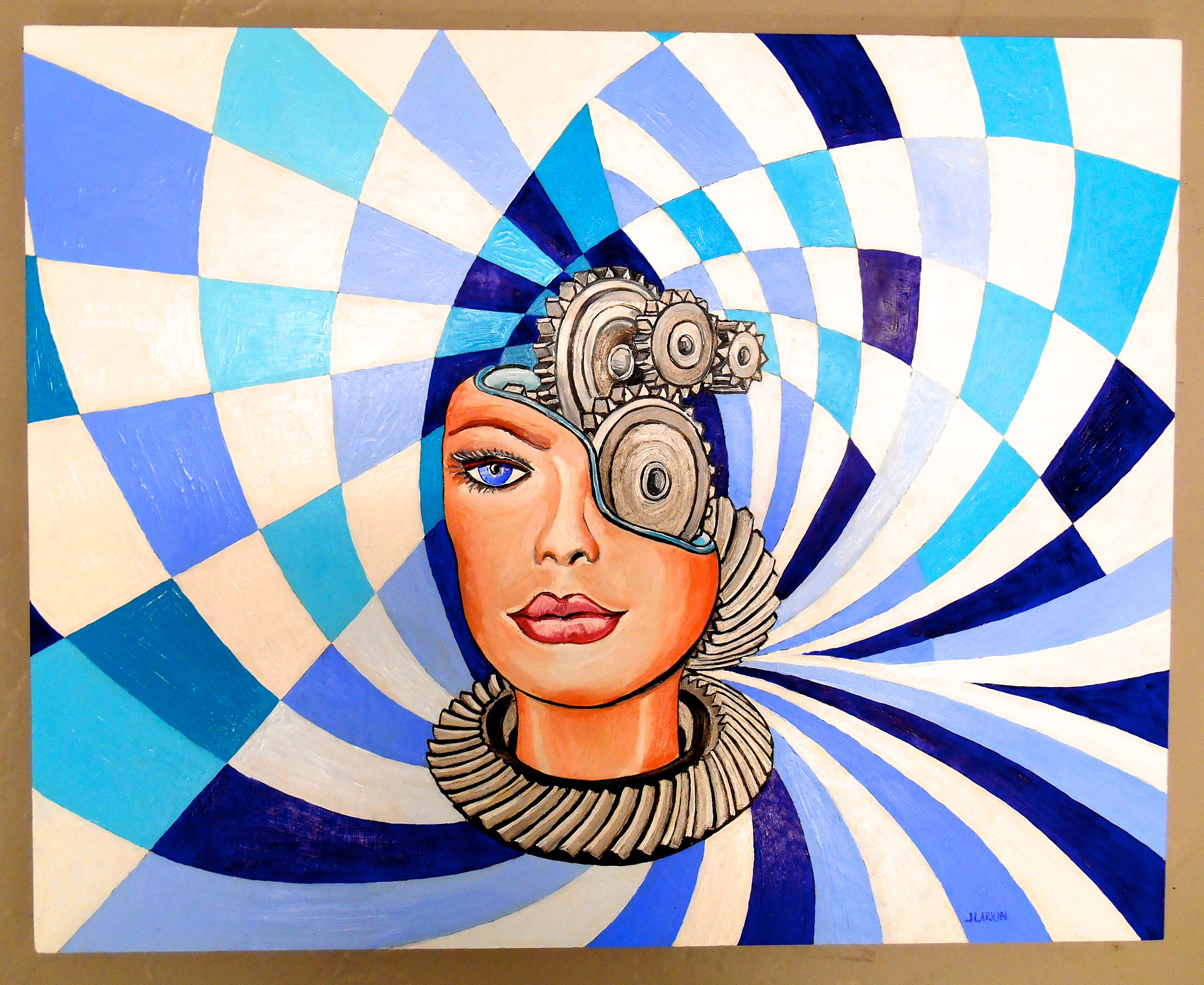 Transhumanism Surreal Oil Painting Artificial Intelligence - Etsy