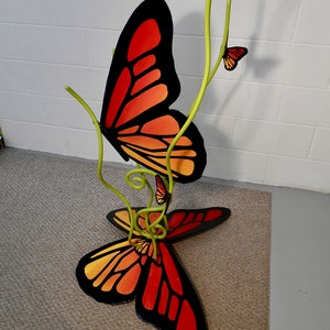 Butterfly Metal Wall Decor, Plasma Cut Metal Butterfly, Large ...