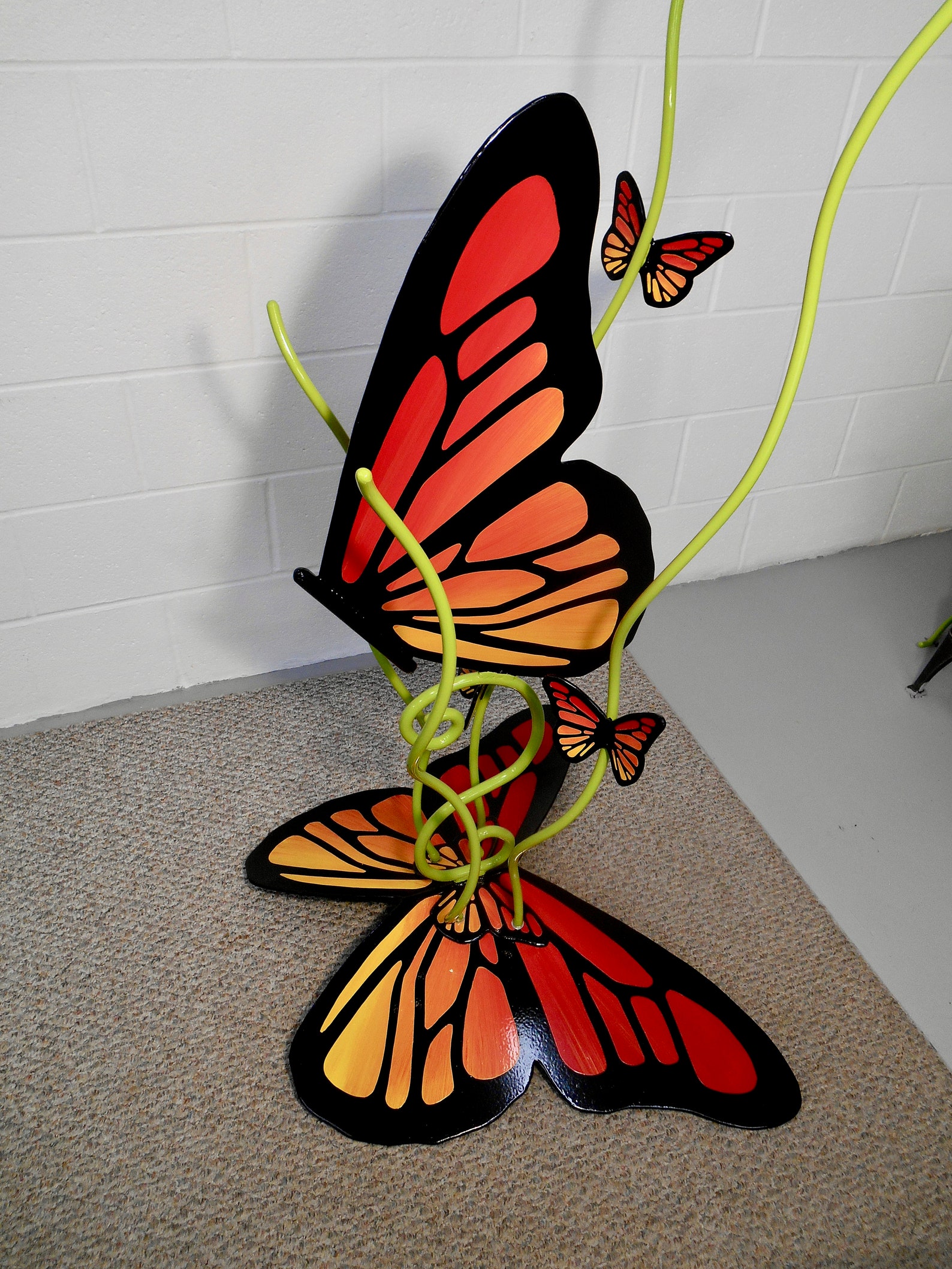 Butterfly Metal Wall Decor, Plasma Cut Metal Butterfly, Large ...