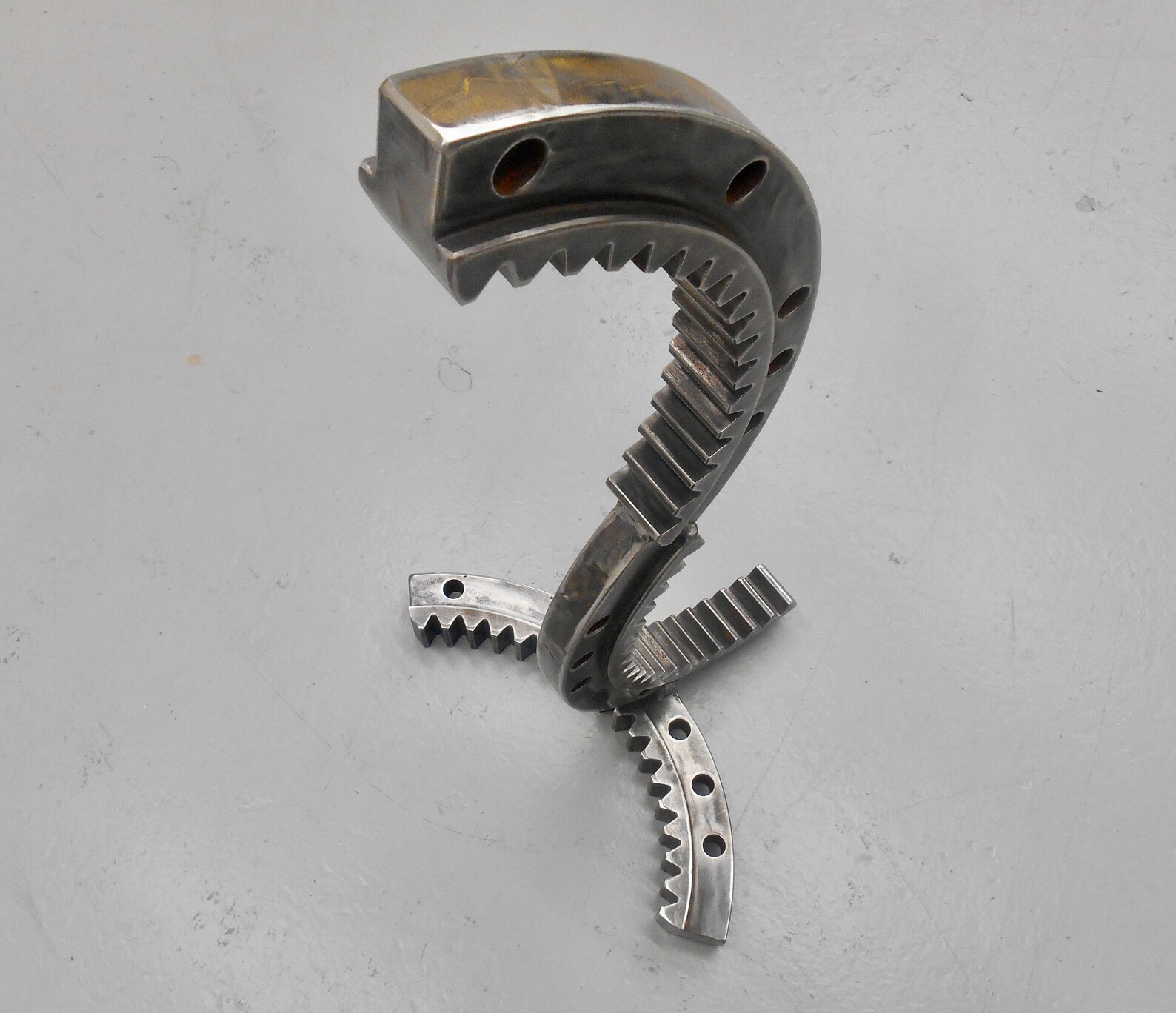 Steampunk Metal Sculpture, Industrial Gear Sculpture, Racing Fan Gift ...