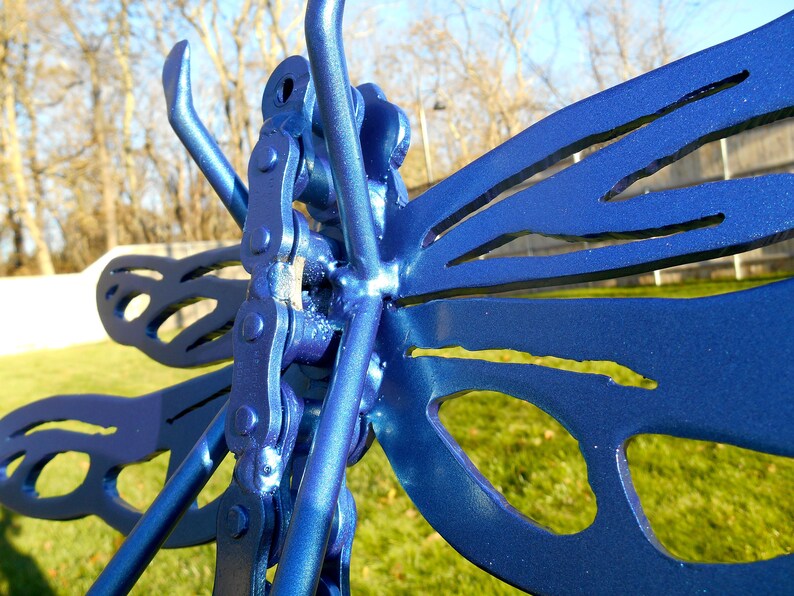 Large Dragonfly Sculpture, Metal Dragonfly, Steampunk Metal Art, Gift ...