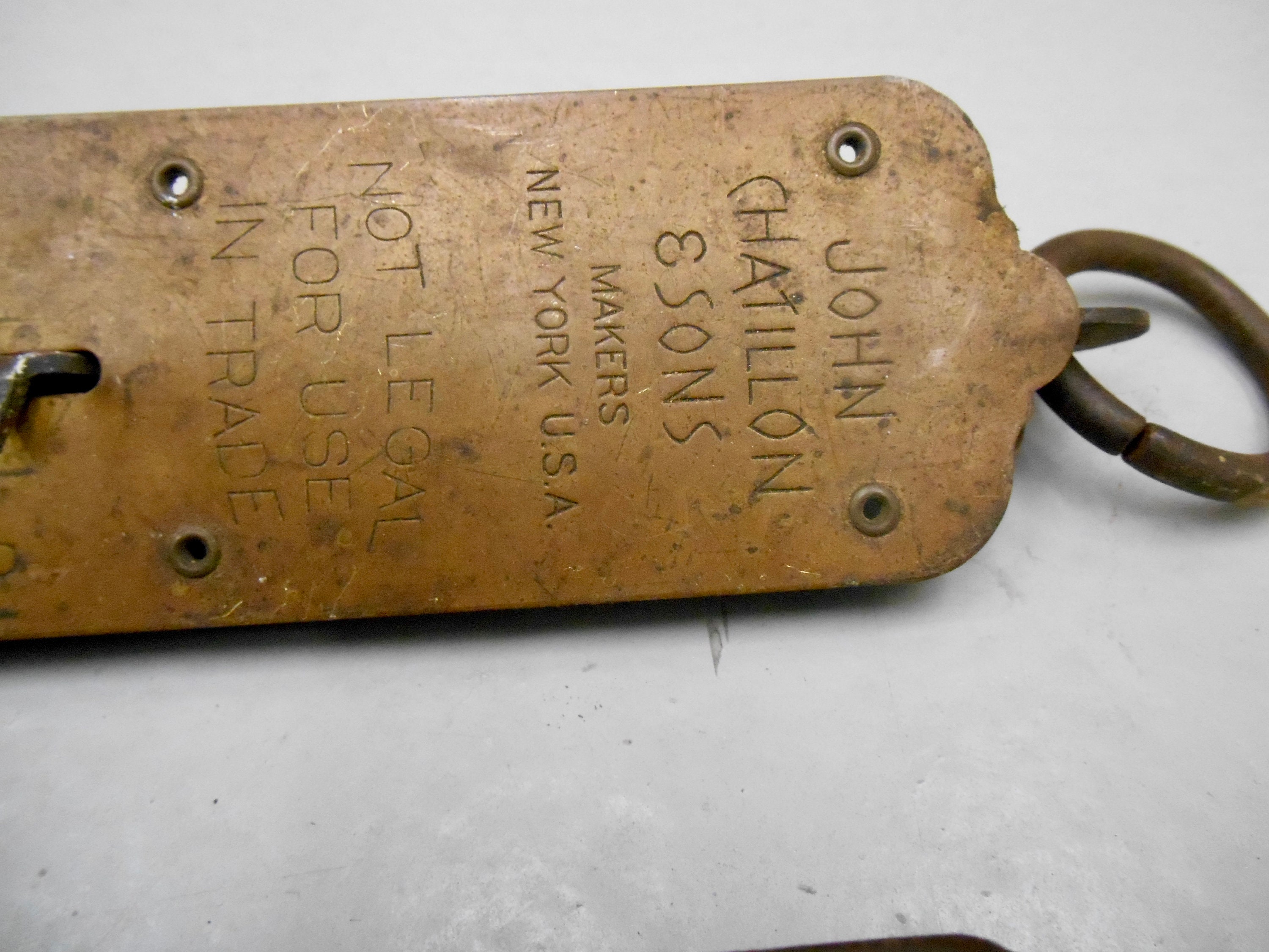 Vintage Metal 50 Lb John Chatillon and Sons Package Scale, PS &W ...