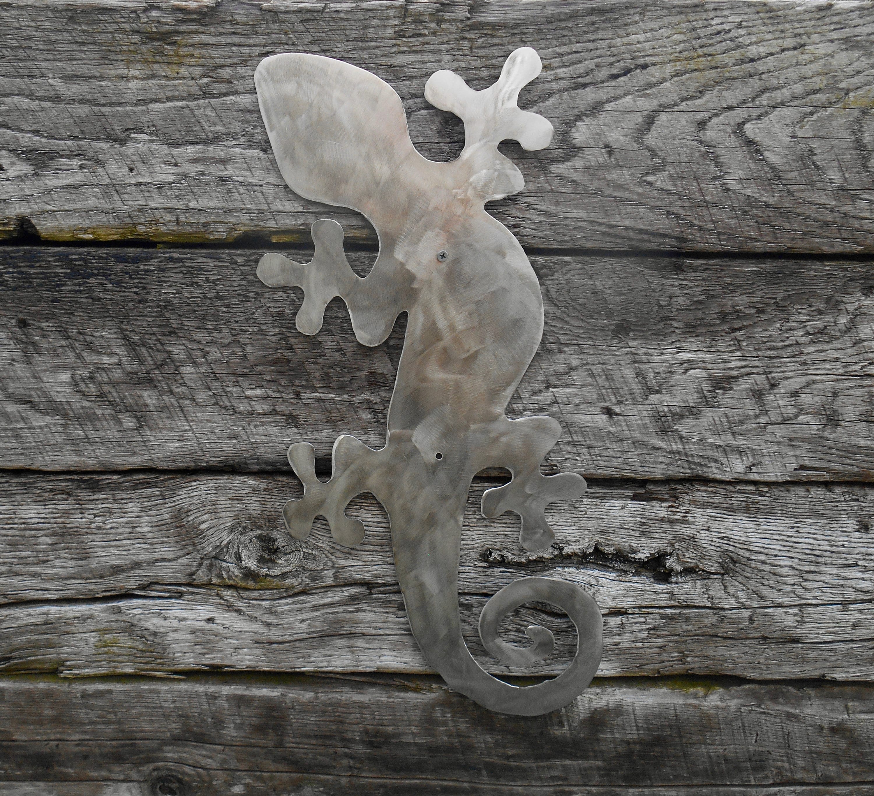 Gecko - Lizard - Metal Lizard - Metal Art - Lizard Metal Wall Hanging ...