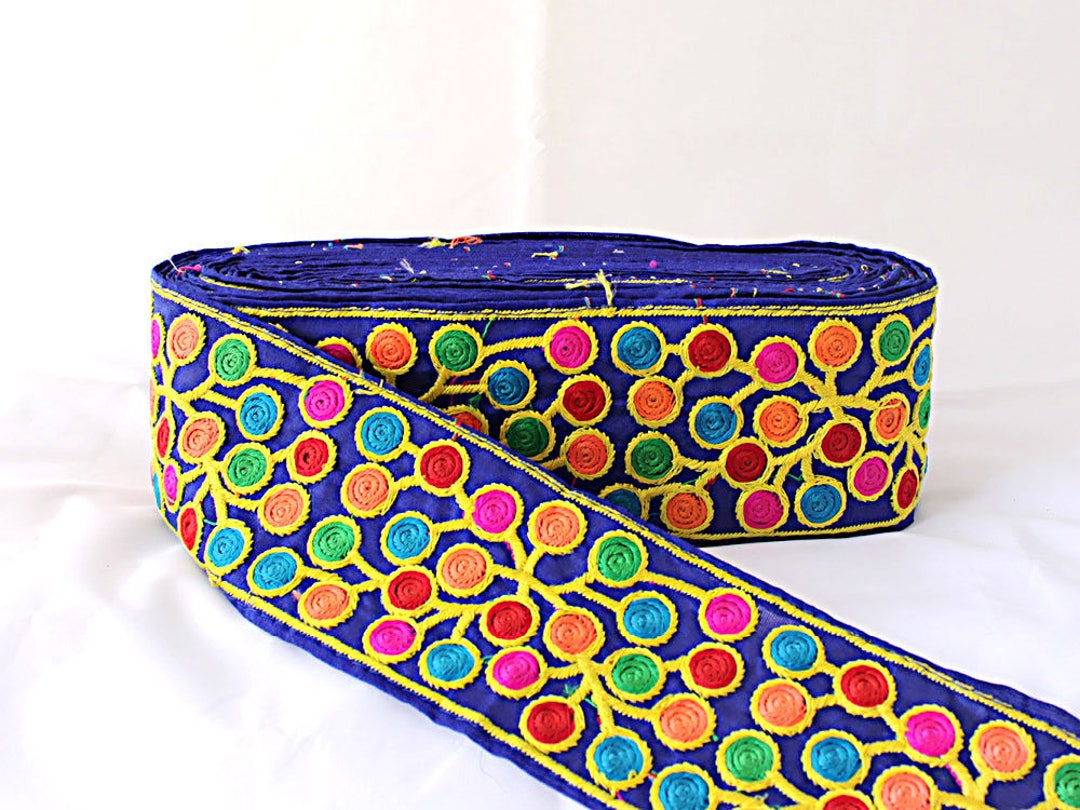 Sari Borders, Indian Saree Blouse, Trim by Yard, Embroidered Trim ...