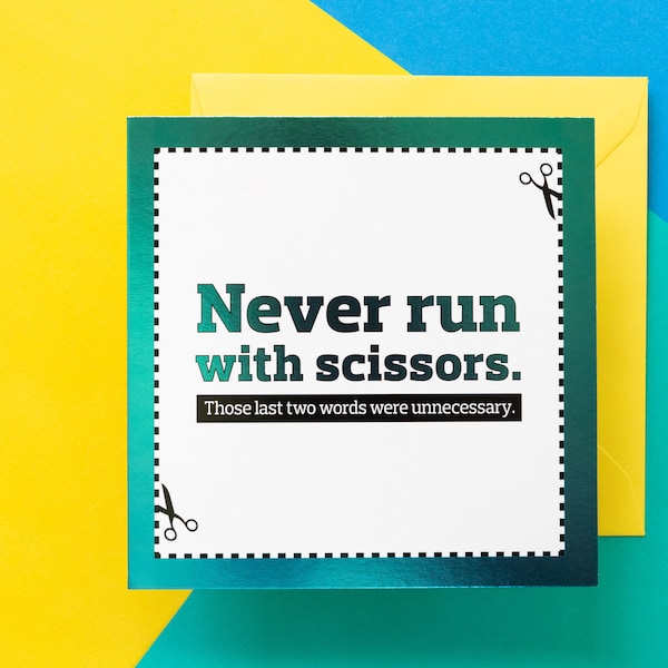 Run With Scissors - Etsy