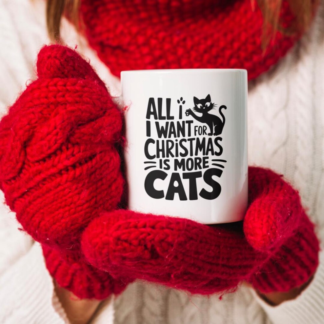 Funny Cat Christmas Mug, Cat Lover Christmas Gift, Funny Cat Mug, Funny ...