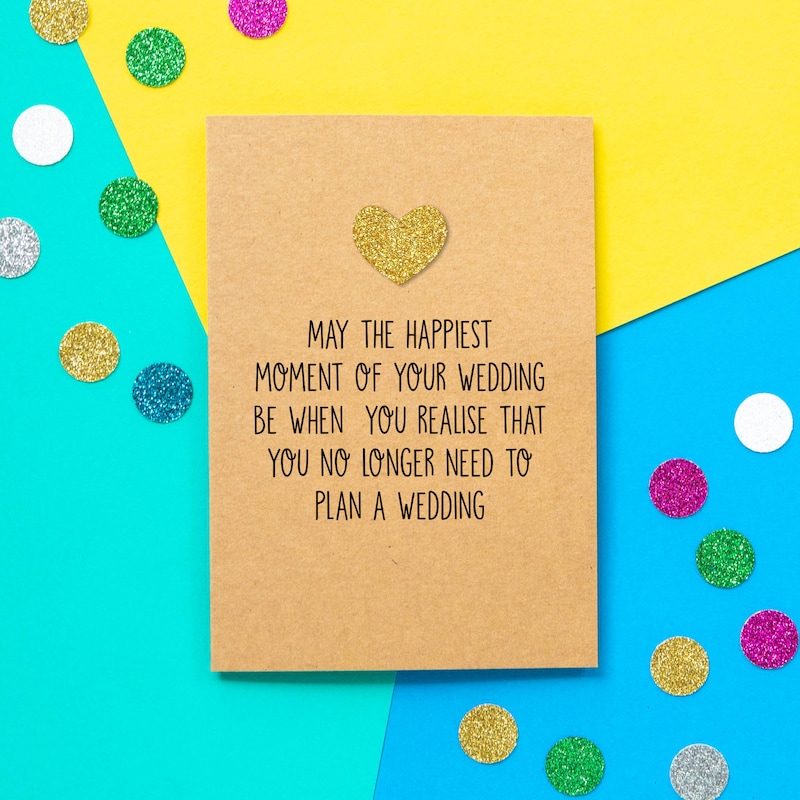Funny Wedding Card - Etsy UK